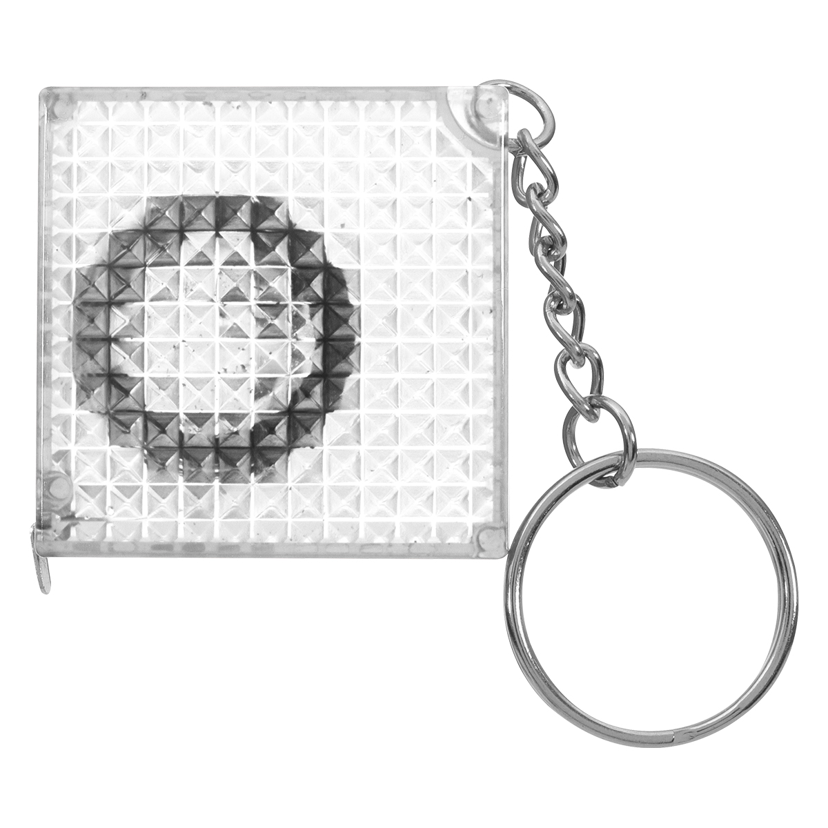 Reflective Tape Measure Key Chain - Queensboro