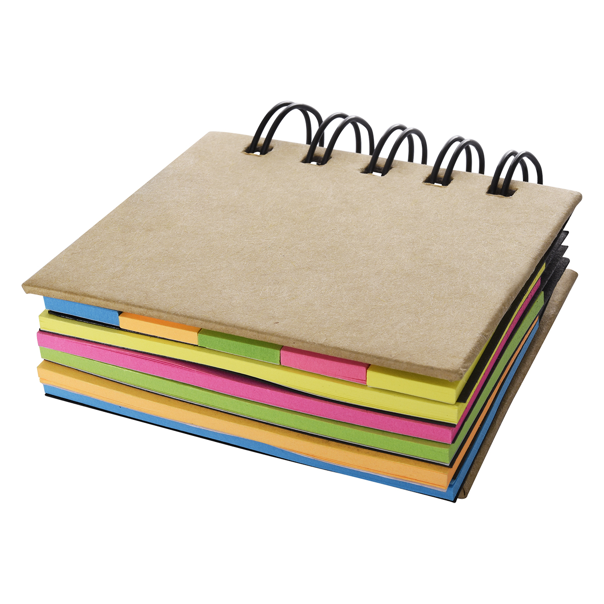 Spiral Book With Sticky Notes And Flags - Queensboro