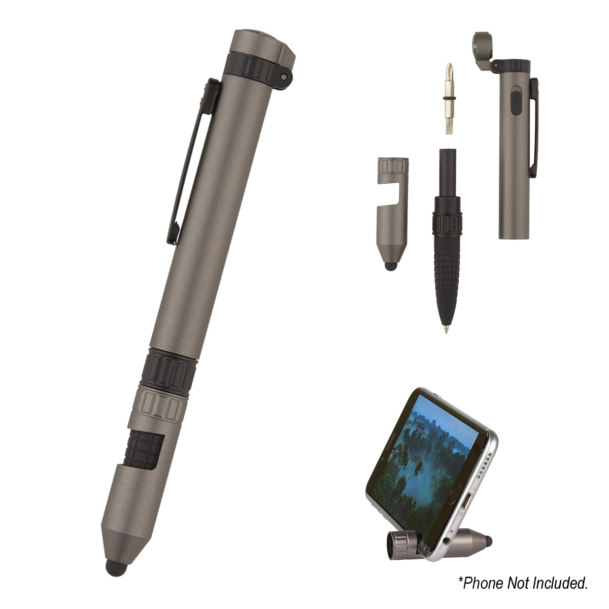 6-In-1 Quest Multi Tool Pen - Queensboro