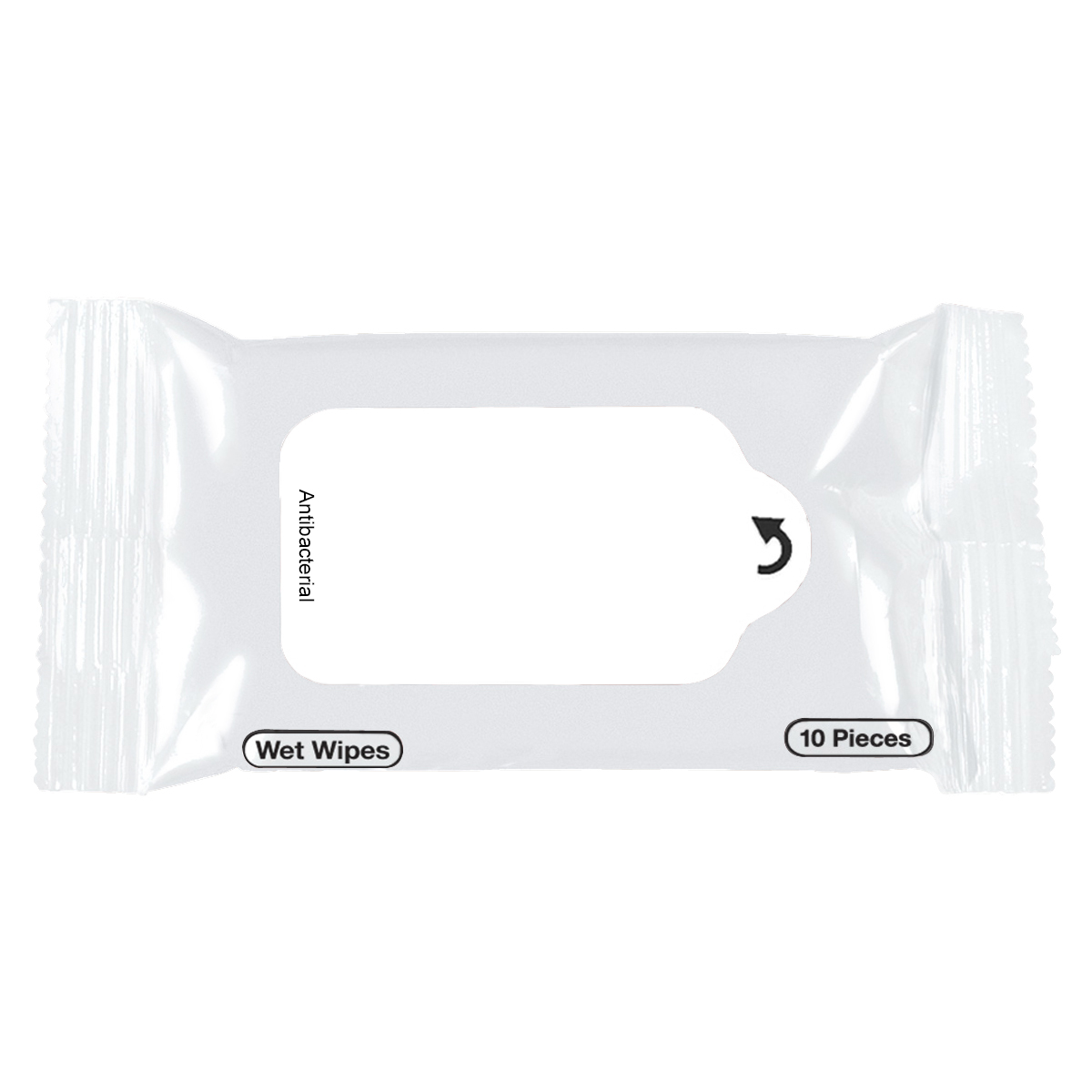 Printed Antibacterial Wet Wipe Packet - Queensboro