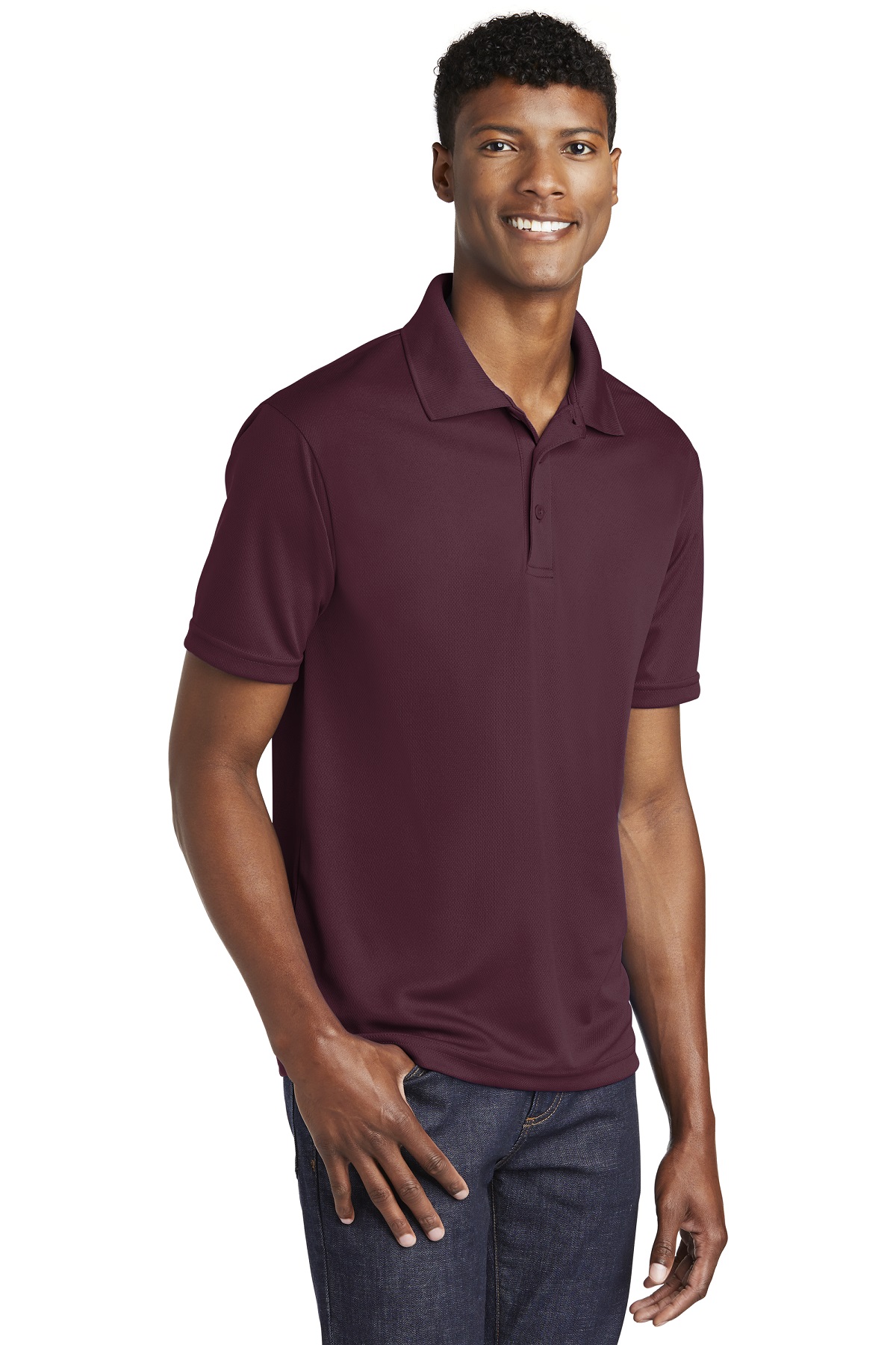 Sport-Tek Embroidered Men's 100% Performance RacerMesh Polo - Queensboro