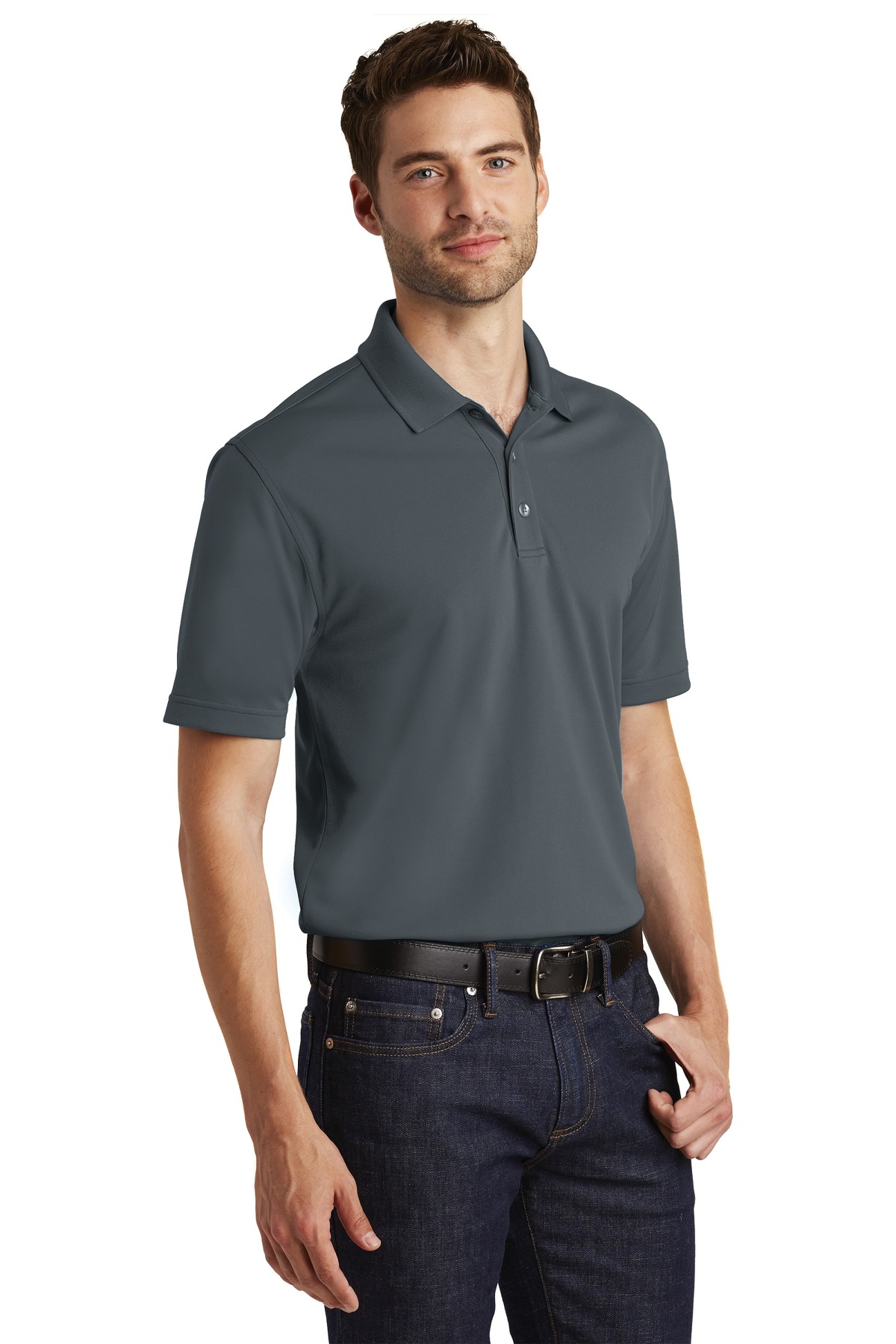 Port Authority Embroidered Men's Dry Zone UV Micro-Mesh Polo - Queensboro