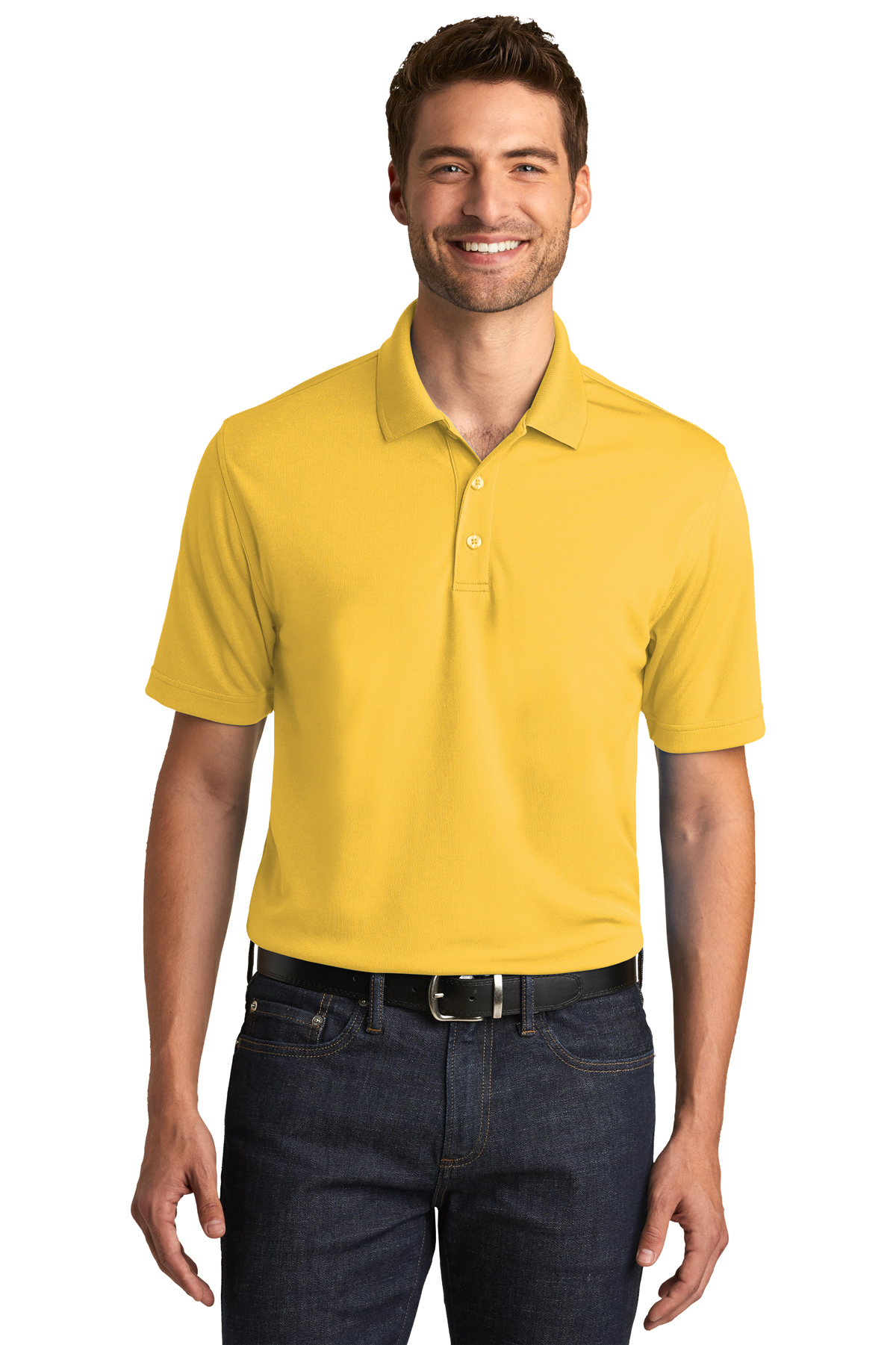 Port Authority Embroidered Men's Dry Zone UV Micro-Mesh Polo - Queensboro