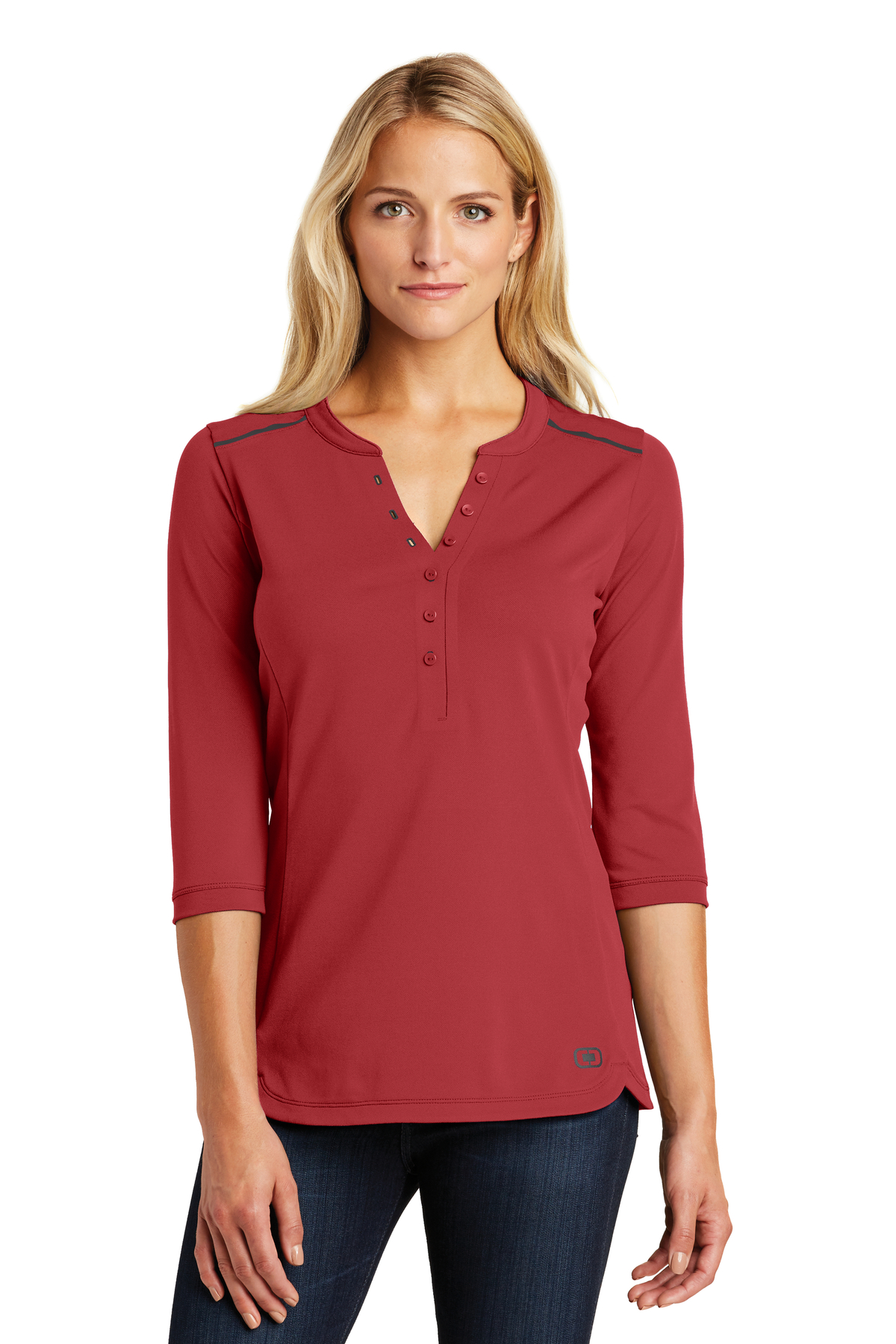 OGIO Embroidered Women's Fuse Henley - Queensboro
