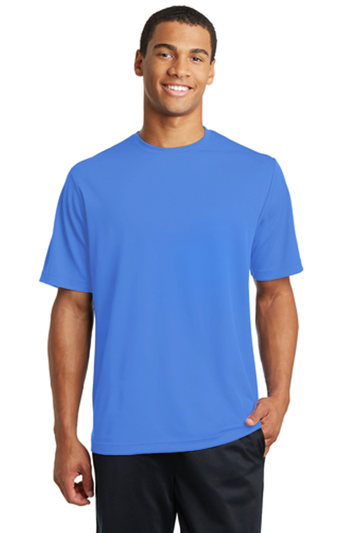Sport-Tek Printed Men's Competitor Tee - Single Color Logo - Queensboro