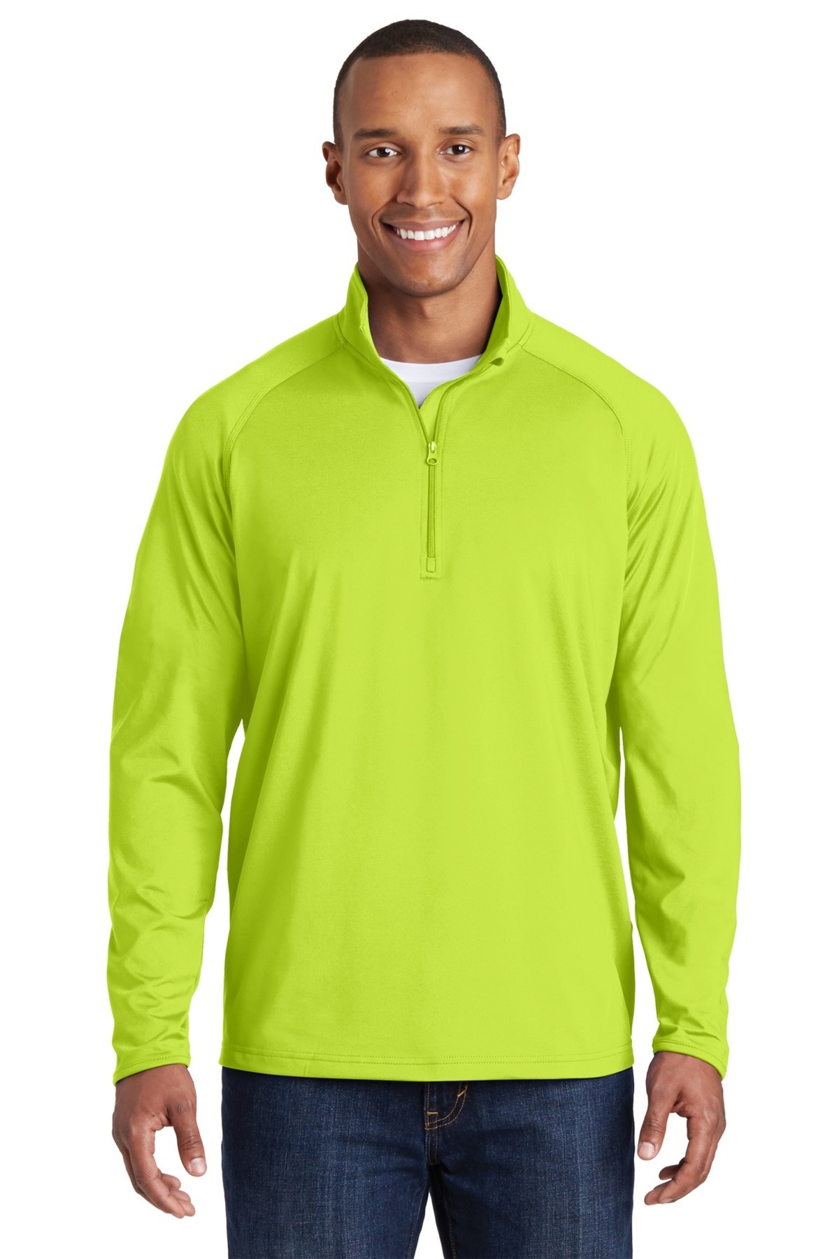 Sport-Tek Printed Men's Sport-Wick Stretch 1/4-Zip Pullover - Queensboro