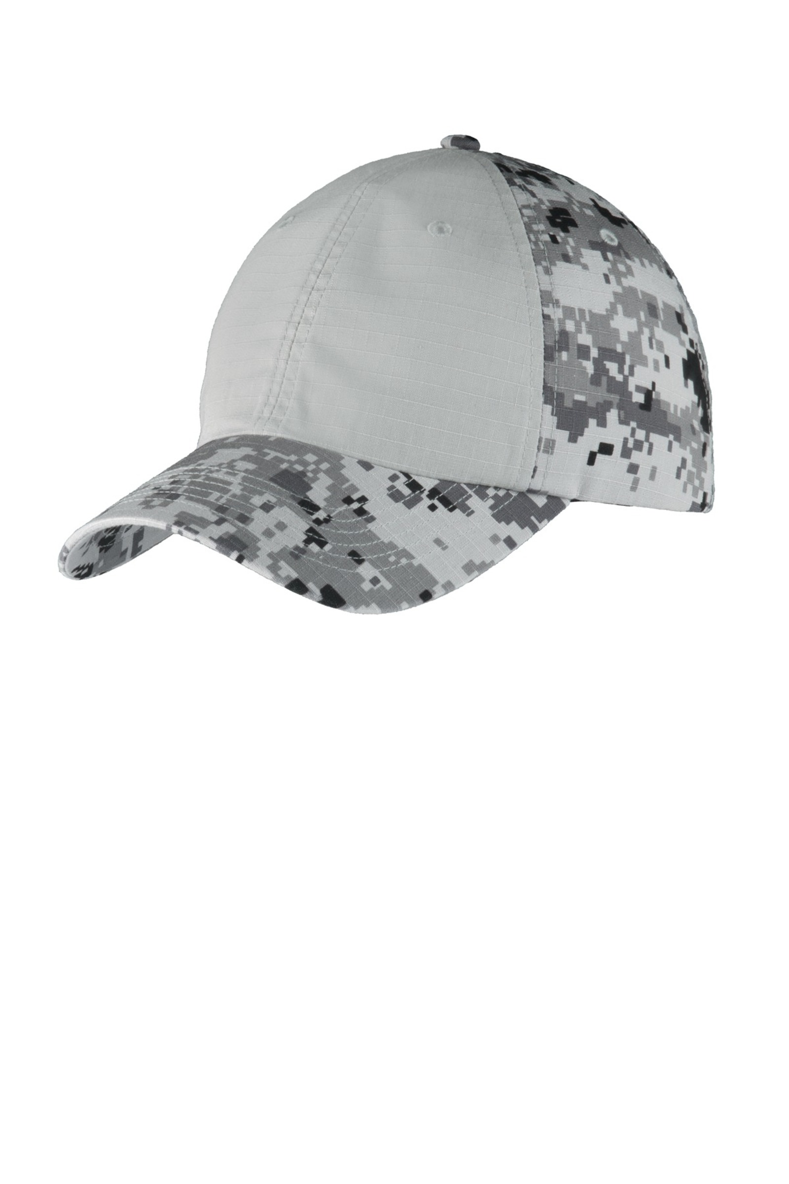 Port Authority Embroidered Colorblock Digital Ripstop Camouflage Hat ...