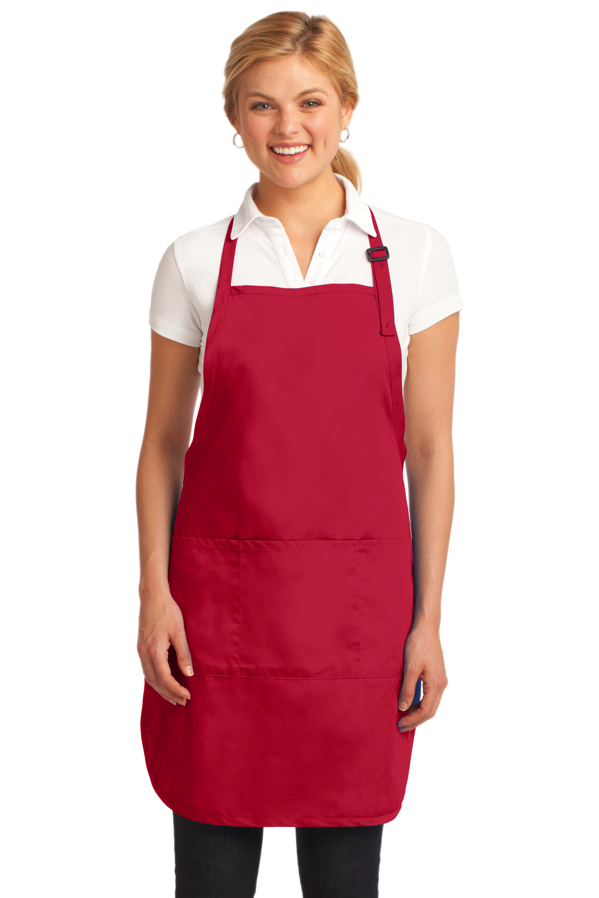 Port Authority Embroidered Easy Care Full Length Apron With Stain Port Authority Embroidered Easy Care Full Length Apron With Stain